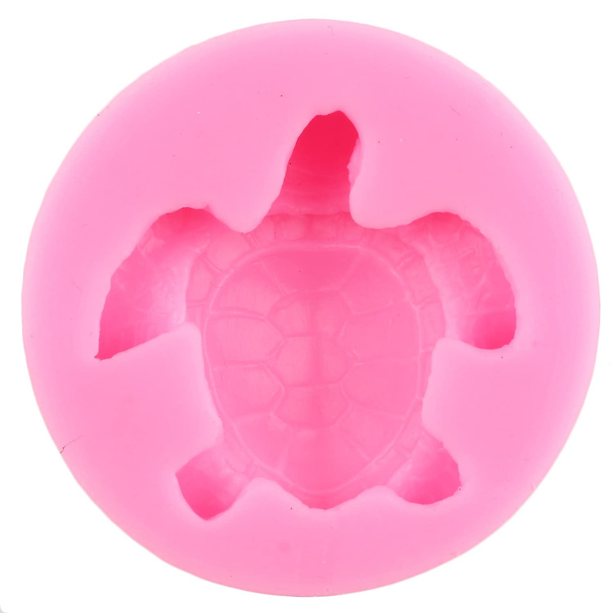 LKDQUTHM Marine Theme Fondant Silicone Molds Seashell Conch Starfish Dolphin Octopus Turtle Chocolate Candy Mold For Cupcake Topper Cake Decorating Gum Paste Polymer Clay Set Of 4