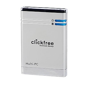 ClickFree Automatic Backup 160 GB USB 2.0 Portable External Hard Drive HD801 (Metallic Silver)