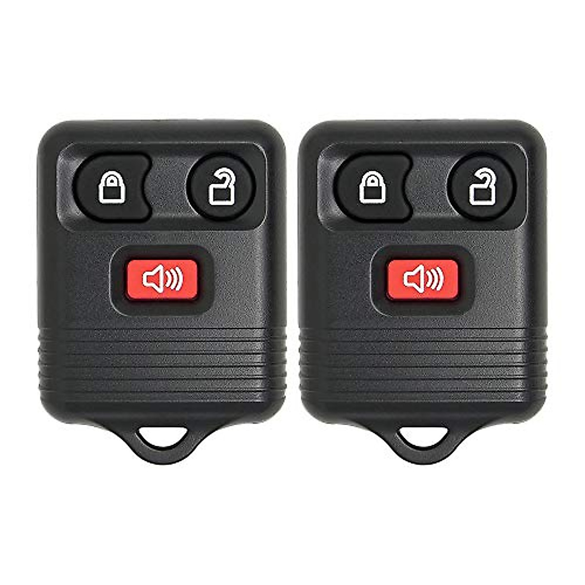 Keyless2Go Replacement for Keyless Entry Car Key Fob Vehicles That Use 3 Button CWTWB1U331, Self-Programming - 2 Pack