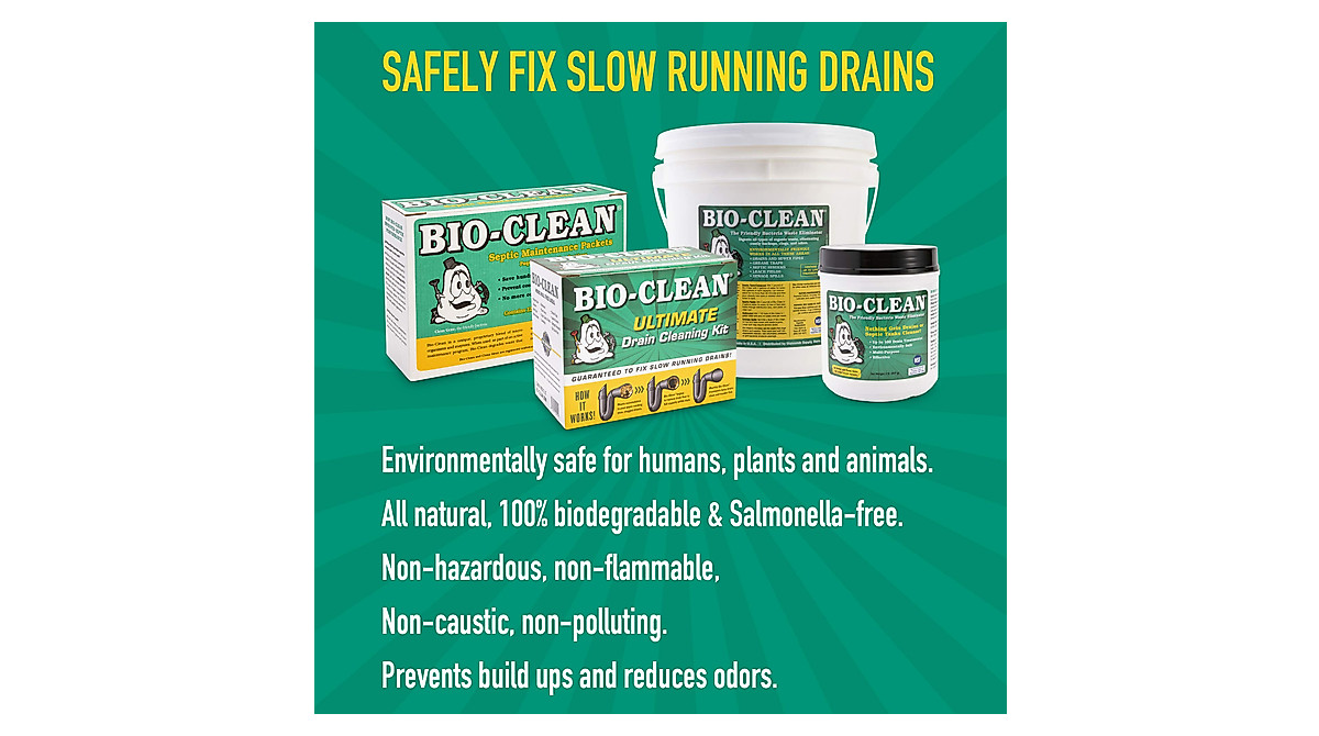 Bio-Clean Drain & Septic Cleaner - Natural, Safe and Effective Solution