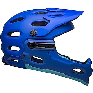 Bell Super 3R MIPS Adult Mountain Bike Helmet - Matte Blue/Bright Blue (2022), Large (58-62 cm)