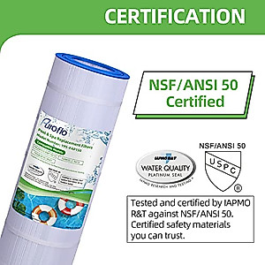 PUROFLO YPS-PAP150 Pool Filter Replace for Pentair CC150, CCRP150, PAP150, PAP150-4, Unicel C-9415, R173216, 59054300, Filbur FC-0687, 160317, 160355, 160352, Predator 150 Cartridge, 150 Sqft, 1 Pack