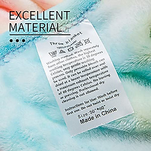 COCOPLAY W Throw Blanket for Couch (Multi-Pink, Throw（50''×60''）)