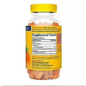 Nature Made Adult Gummies 200 CT Vitamin C Dietary Supplement, Orange