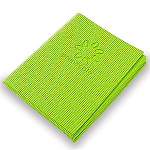 Primasole Folding Travel Yoga Mat Foldable light weight Easy to carry to Workout Fitness Class Beach Park Travel Picnics 4mm thick Lime Green Color PSS91NH028A