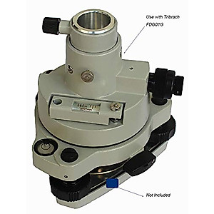Mountlaser Tribrach Adapter W/Optical Plummet Surveying, Tribrach with Optical Plummet Adjust Screw in Left Hand for Surveying