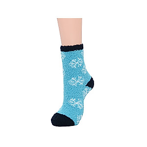 Century Star Womens Fuzzy Socks Super Soft Fluffy Socks Warm Cozy Socks Slipper Socks Sports Athletic Socks Gifts Socks For Christmas 5 Pairs Black Blue One Size