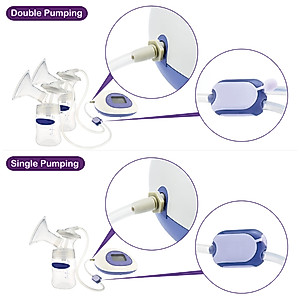 Maymom Pump Parts Compatible with Lansinoh Breastpump,Flange, Wide-Mouth Connector,Valve, Tubing and Backflow Protector, Not Original Lansinoh Accessories. (Flange 21mm)
