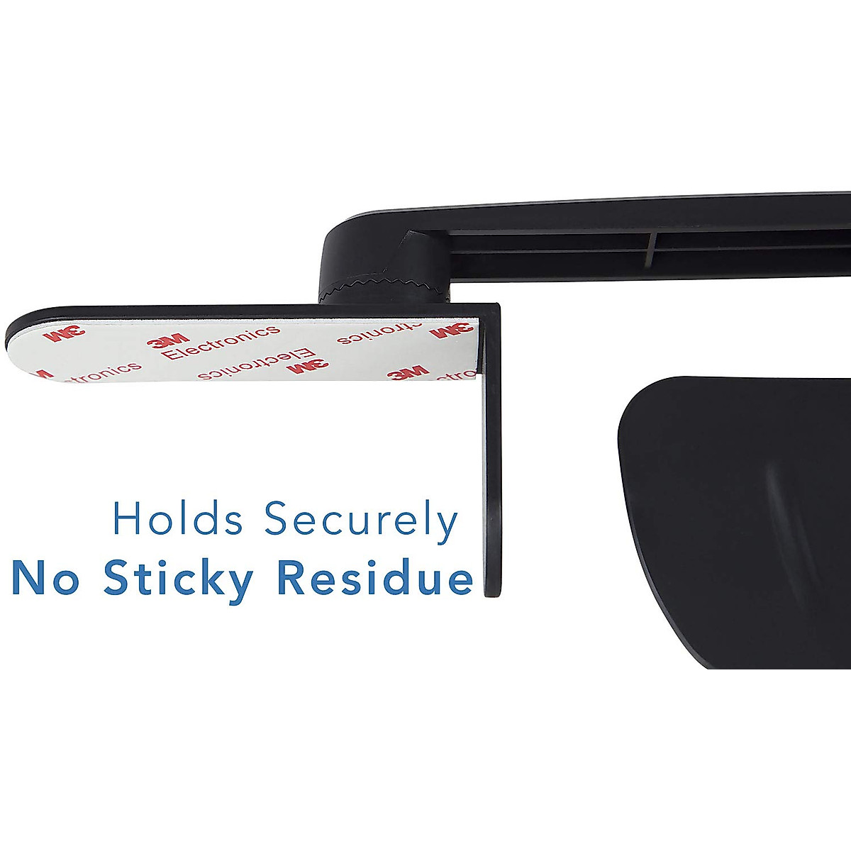 Mount-It! Monitor Document Holder Clip - Paper and Copy Holder Attachment for Typing with 3M Adhesive Sticker, Swivel 360 Degrees, Left and Right Side Mounting (MI-9005)