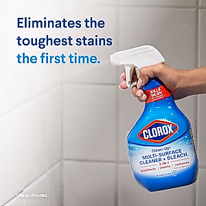 CLOROX Clean-Up Multi-Surface Cleaner with Bleach, Rain Clean, Spray, 32 Fl Oz (Package May Vary)