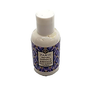 Greenwich Bay Trading Company Destination Collection Bundle: Paris - 2oz Mini Wrapped Soap Block + 2oz Mini Shea Butter Lotion