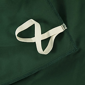 3 Pieces Bedding Duvet Cover Set, Pinch Pleated King Duvet Cover, Pintuck Comforter Quilt Cover with 2 Pillow Shams-King-104 X 90 inches-Green