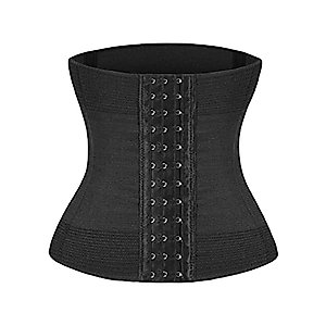 Verdusa Women's Underbust Sport Girdle Waist Trainer Slimming Corsets Hourglass Body Shaper Black S