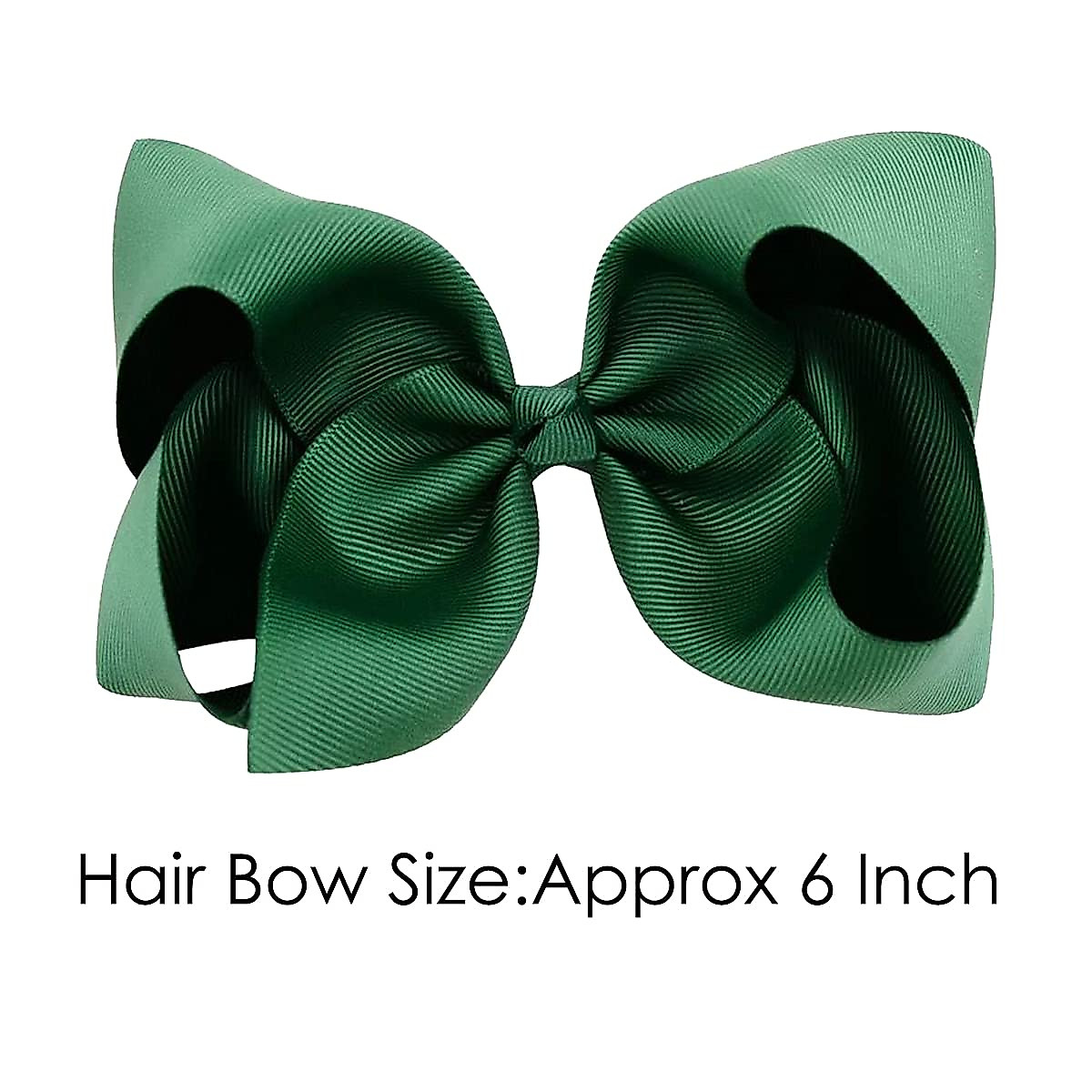 ALinmo 40 Colors 6Inch Hair Bows Clips Large Big Grosgrain Ribbon Hair Bows Alligator Clips Hair Accessories for Girls Toddler Kids Children Teens