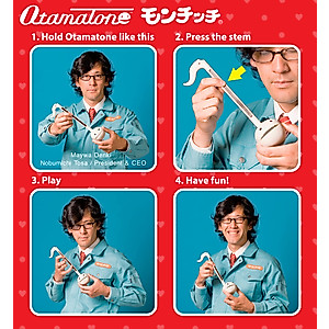 Otamatone Japanese Electronic Musical Instrument Portable Music Synthesizer from Japan by Maywa Denki Studio Award Winning, Educational Fun Gift for Children, Teens & Adults - Monchhichi
