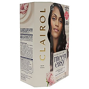 Clairol Nice'n Easy Permanent Hair Dye, 2V Plum Black Hair Color, Pack of 1