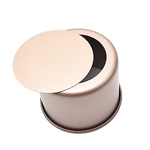 CANDeal 2 Pack 4-Inch Non-Stick Deep Carbon Steel Round Cake Pan With Removable Bottom For Wedding/Birthday/Christmas Cake Baking Round Cake Tin Set With Loose Base