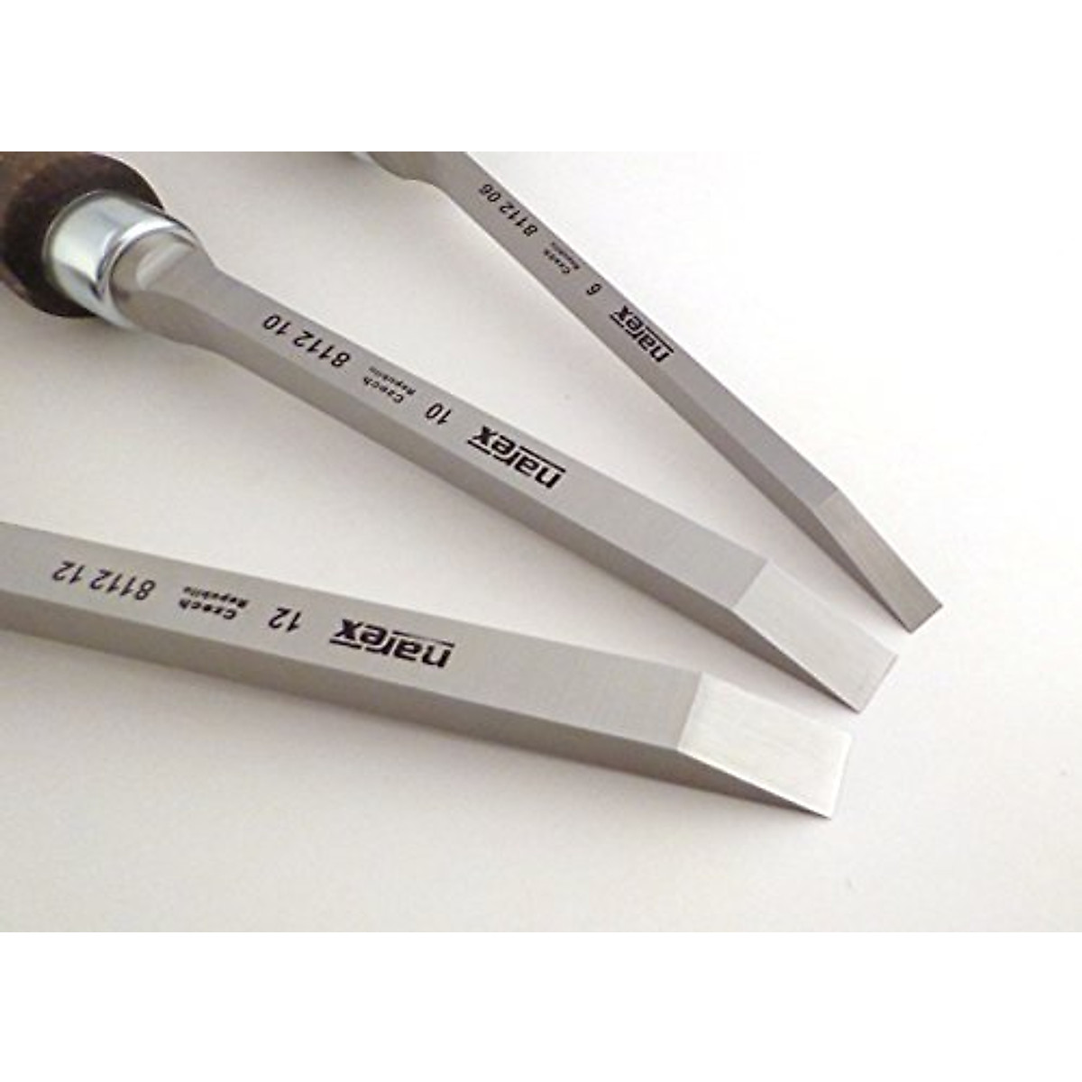 Narex Czech Steel 3 piece set 6 mm, 10 mm, and 12 mm Mortise Chisels by Narex