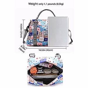 NRW Travel Duffle Bag Weekender Overnight Gym Tote with Dry and Wet Separated Pocket for Women Girls Shoulder Bag Workout Water Resistant (cute dinosaurs) (023)