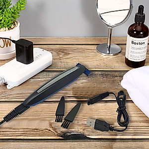 LinMei Shaver Charger USB Cord for Microtouches Solo Electric Shaver Solo Trimmer USB Charging Cable 31.5 in with 2 Cleaning Brush