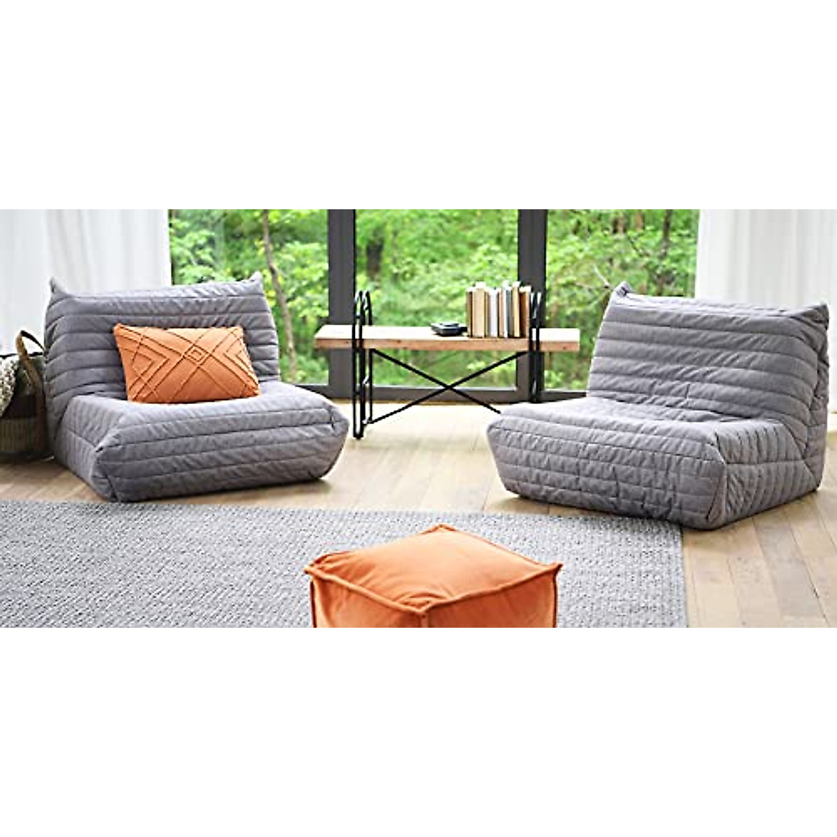 Main + Mesa Creative Co-Op Embroidered Cotton Geometric Lumbar Pillow, Rust