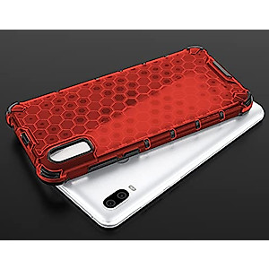 Case for Jitterbug Smart3 Phone, Nakedcellphone [Honeycomb Hybrid Series] Dual-Layer Cover [Anti-Shock] for Jitterbug Smart 3 (2021) for Seniors (aka Lively Smart) - Vibrant Ruby Red