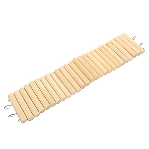 POPETPOP Guinea Pig Cages Hamster Wooden Ladder Hamster Climbing Toy Bendable with Hooks for Guinea Pig Small Pet Reptile Rat Gerbil Chinchilla Chipmunk Hedgehog Guinea Pig Hideout