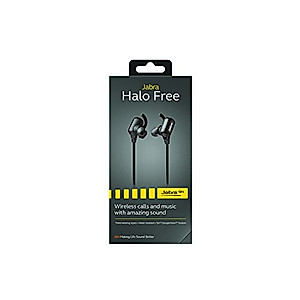 Jabra Halo Free Wireless Bluetooth Stereo Earbuds (Retail Packaging), Black