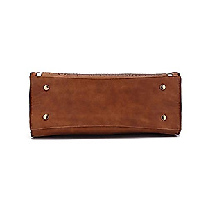 MKF Shoulder Bag for Women – PU Leather Crossbody Tote Handbag Purse – Lady Fashion Top Handle Satchel Pocketbook Sheila Beige