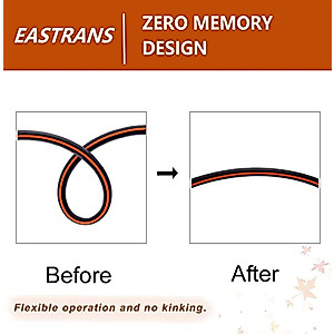 EASTRANS Heavy Duty Garden Hose 5/8 in x 25 ft, Flexible Water Hose with 3/4" Solid Brass Connector Outdoor, Car wash, Lawn