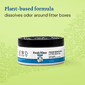 Fresh Wave Odor Removing Litter Box Gel, 7 oz. Pet Odor Eliminator for Home, Safer Odor Relief