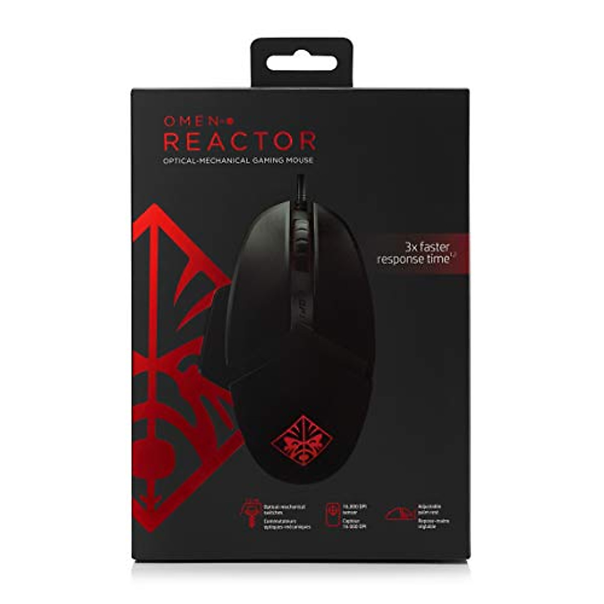 OMEN by HP Wired USB Gaming Reactor Mouse (Black/Red)