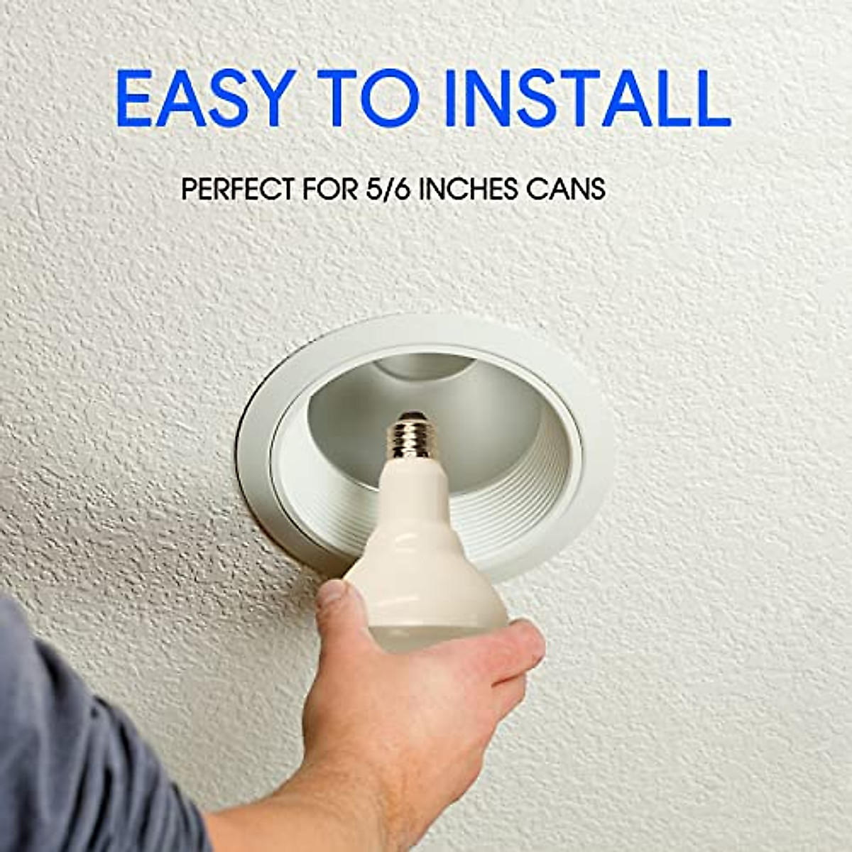 Energetic 12-Pack BR30 LED Recessed Light Bulb, 11W=75W, 2700K Soft White, 900LM, Dimmable Ceiling Flood Light Bulb for Cans, CRI85+, UL Listed