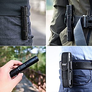 WUBEN L50 Rechargeable Flashlight, 1200 High Lumens Tactical Super Bright LED Flashlight, 5 Modes & IP68 Waterproof Pocket EDC Flash Light for Emergency, Rescue, Inspection, Repair