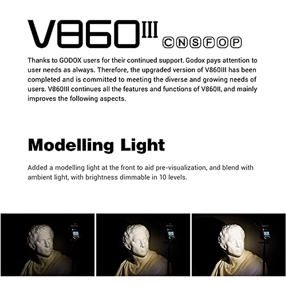 Godox Camera Flash Speedlight V860III-S for Sony [Upgraded Li-on Battery] Compatible with Sony Digital Cameras a9 a7 a7II a7III a7R III a7RII a7SII a6000 a6300 a6500