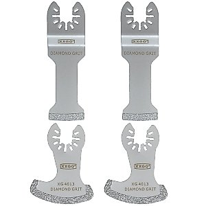 XXGO 4 Pcs Diamond Oscillating Multi Tool Swing Gritting Grouting Saw Blades XG4203L