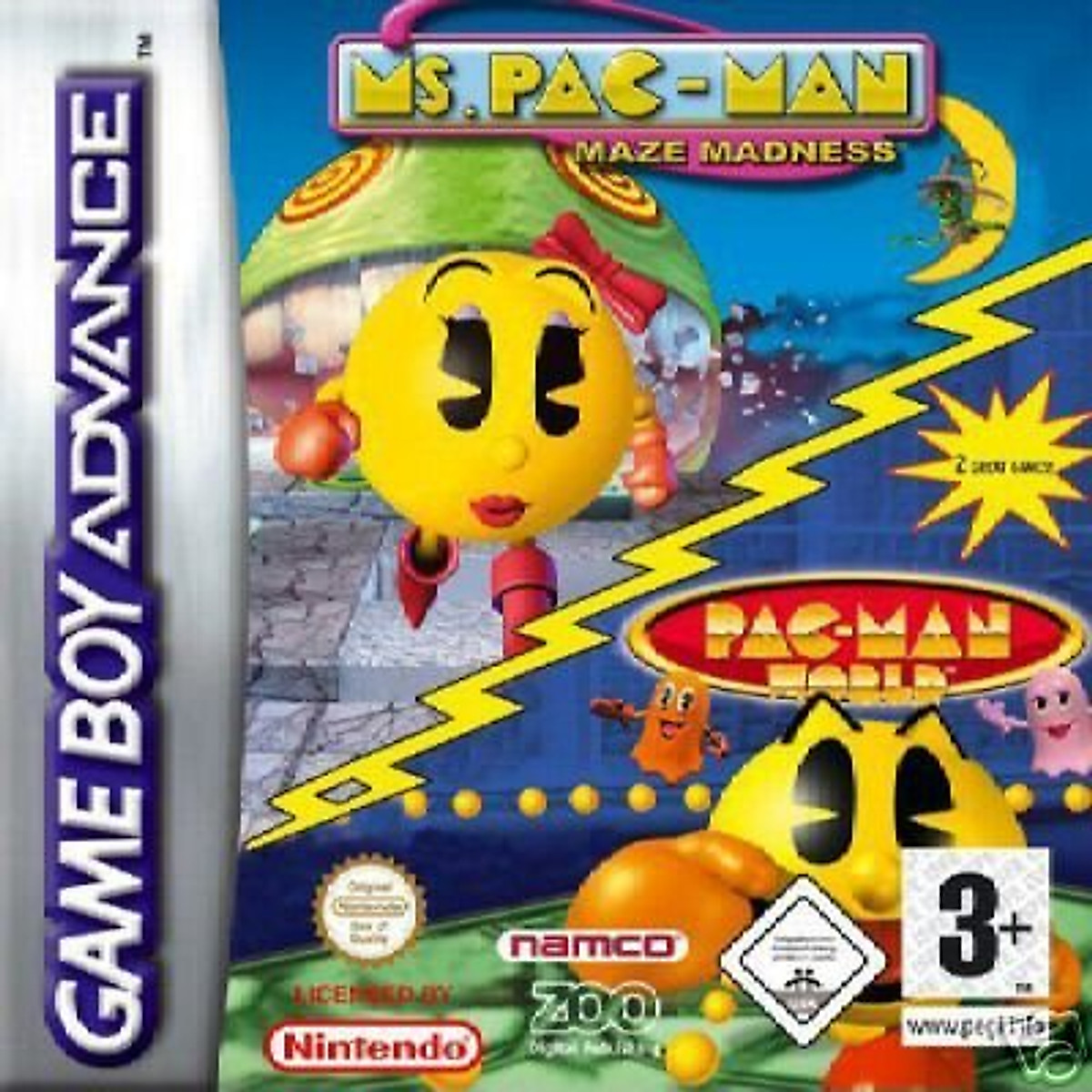 Ms Pac-Man Maze Madness and Pac-Man World