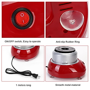Cotton Candy Machine for Kids - VAlinks Electric Cotton Candy Maker with Splash-Proof Plate, Homemade Sweet for Home Family Birthday Party, Children's Day, Christmas & Wedding, Red