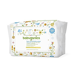 Babyganics Face, Hand & Baby Wipes, Fragrance Free, 1800 ct, Packaging May Vary