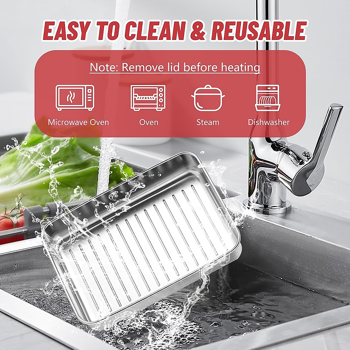 2 Pcs Cheese Container for Fridge, Stainless Steel Cheese Storage Containers with Lids Airtight Cheese Keeper for Refrigerator Dishwasher Safe Cheese Holder for Pantry, Counter, Refrigerator