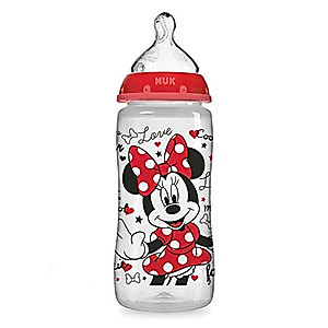 NUK Disney Baby Bottle, Minnie Mouse, 3 Count (Pack of 1)