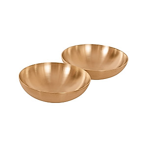 De Kulture Bronze Dessert Ice Cream Nut Bowl Set of 2