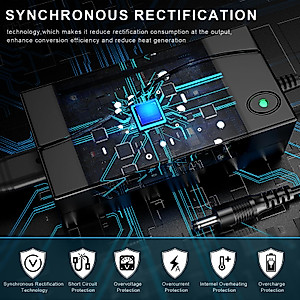 Falamiao 42V 2A Charger Replacement for Gotrax Electric Scooter 1 Prong with 5.5mm tip Universal Compatible with 36V Li-ion Battery Jetson Go Trax G2 G3 G4,GXL V2,Rival,XR Ultra/Elite,Apex