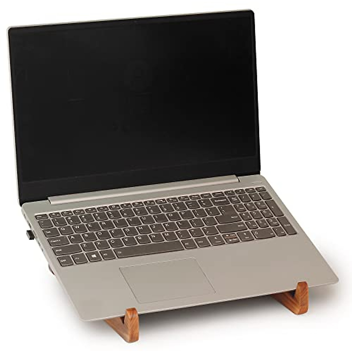 Improve Posture with Wooden Portable Laptop Stand & Organizer