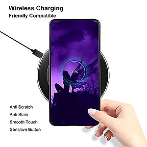 OOK Samsung Galaxy S22 Case Glitter Purple Butterfly Nebula Space Design Hard PC+Soft TPU Bumper Anti-Slip Ultra Thin Cover Protective Shockproof Case for Galaxy S22, 2022