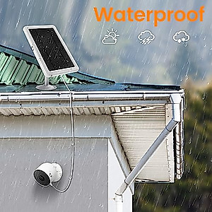 Camera Solar Panel Charger Only Compatible with Google Nest Cam Outdoor or Indoor, Battery - 2nd Generation, 6V4.5W Fast Charging, 13Ft Charging Cable