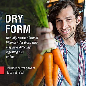 Solaray, Dry Form Vitamin A, 7,500 mcg, 60 VegCaps