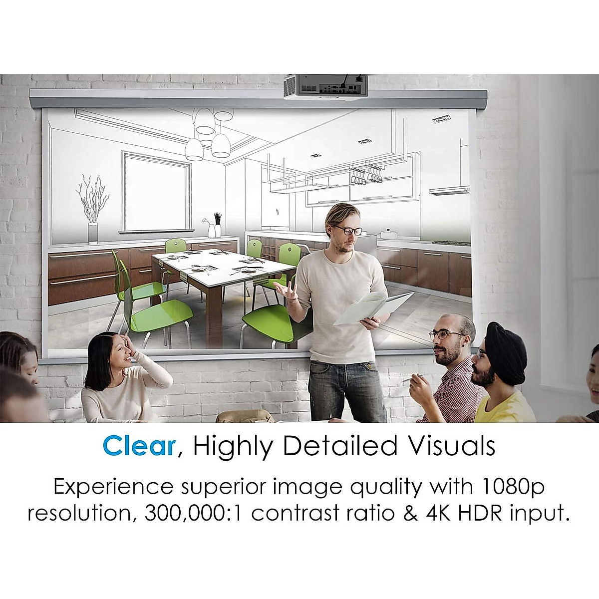 Optoma ZH406STx Short Throw Full HD Professional Laser Projector | DuraCore Laser Technology | High Bright 4,200 Lumens | 4K HDR Input | Four Corner Image Adjustment | Network Compatible