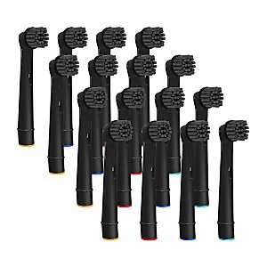 VINFANY 16PCS Black Toothbrush Head for Oral B,Replacement Toothbrush Heads Compatible for Braun Electric Rechargeable Toothbrush, for Vitality 3D All 16Pack