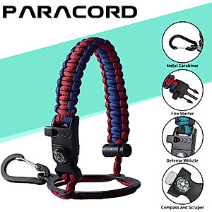 32OZ Insulated Water Bottle with Straw - Spout Lid, Sweat-Proof & BPA-Free Metal Reusable Water Bottles, Wide-Mouth Vacuum Insulated Bottle with Paracord Handle, Bottle Sleeve Bag & Protective Boot